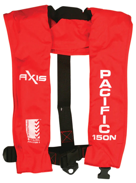 Axis Pacific 150N Inflatable Life Jacket – REEL 'N' DEAL TACKLE