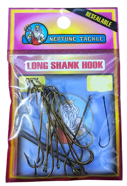 Neptune Long Shank Hook - Choose Size – REEL 'N' DEAL TACKLE