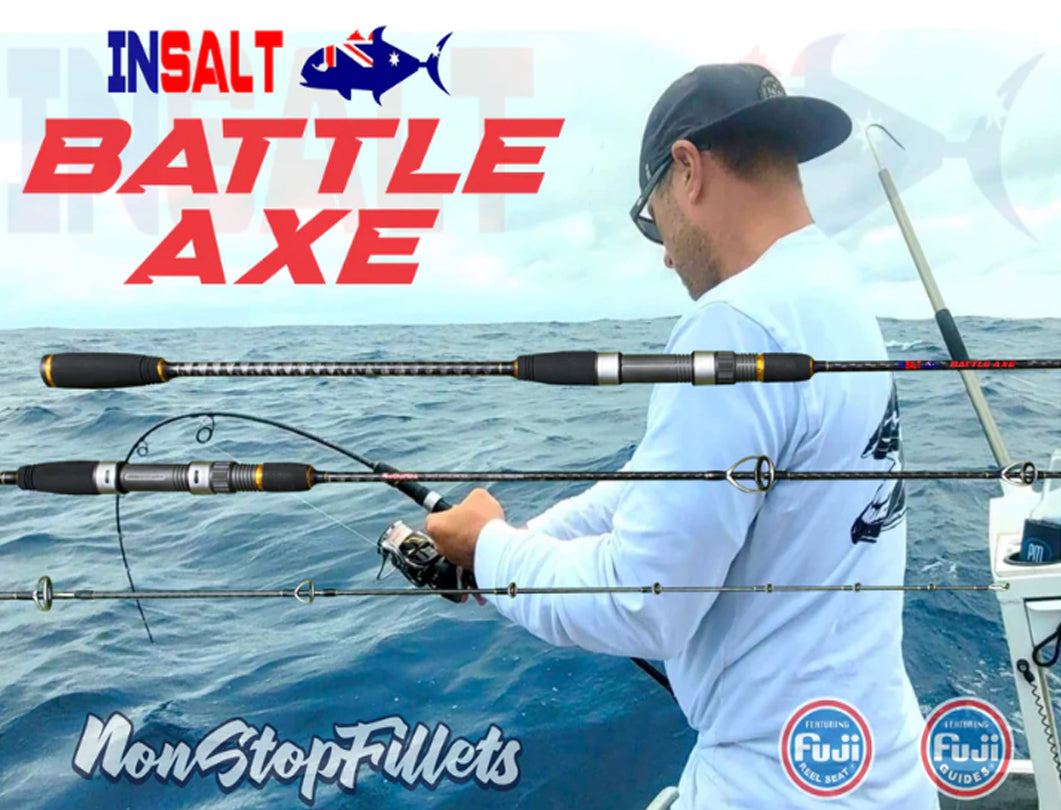 Insalt Battle Axe PE4 Jigging Rod – REEL 'N' DEAL TACKLE